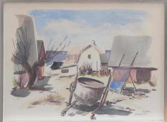 BERT ZEDRÉN. AKVARELL, signerad, Kalmar, 1900-tal. Konst - Teckningar ...