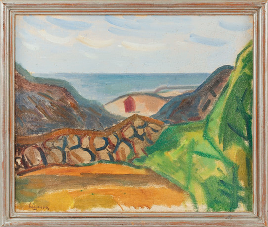 HILDA HEYMAN. "Från Mollösund". Olja på duk, signerad. Konst - Måleri ...