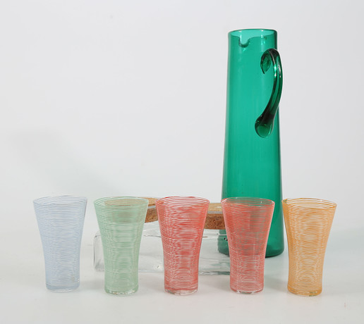 BRINGER, GLÄSER UND GLÄSER, Glas, 8 Teile, ua Signe Persson-Melin ...