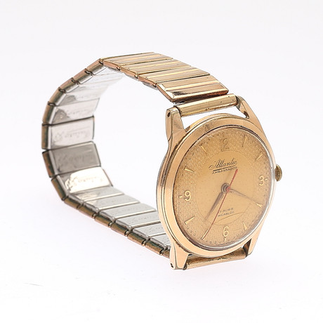 WATCH, Atlantic Ambassador, gold-plated, mechanical. Clocks & Watches ...
