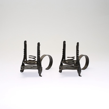 LJUSSTAKAR, bord/vägg, 2 st, smide, 1900-tal. Belysning & Lampor ...