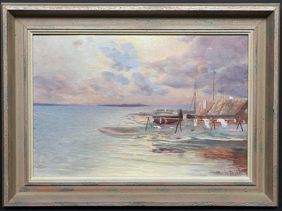 OIDENTIFIERAD KONSTNÄR. Oil on canvas, signed Martin Roth. Art ...