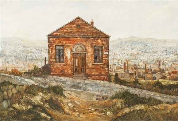 JOHN RIDGEWELL. "Bethel-Chapel", olja på duk, signerad. Konst - Grafik ...