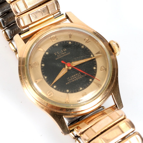 WRIST WATCH, mechanical, ELJO extra waterproof, 1900s. Clocks & Watches ...