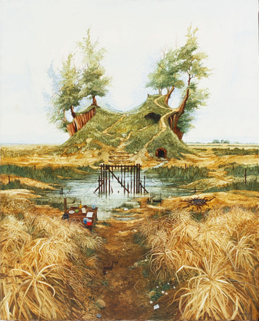 JOHN RIDGEWELL. "Gate 1976", oil on canvas, signed. Art - Paintings ...