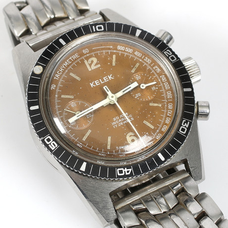 WATCH, steel, diving watch, Kelek Chronograph. 1960s. Clocks & Watches ...