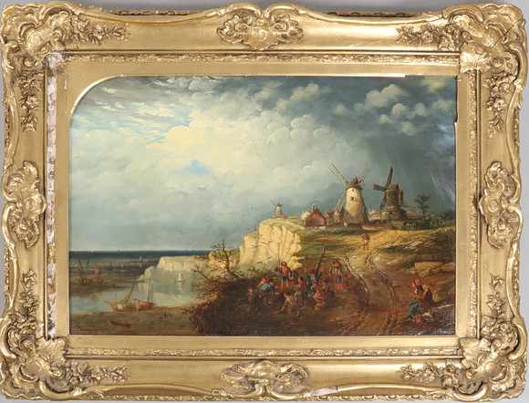 JAMES HOLLAND 1799–1870. oil on canvas, signed. Art - Paintings - Auctionet