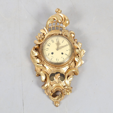 WALL PENDULUM, rococo style. Clocks & Watches - Wall Clocks - Auctionet