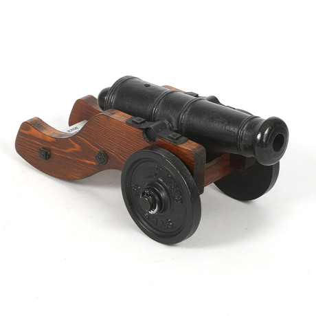 BORDSKANON, gjutjärn, "Salut från Noack", 1900-tal. Vapen & Militaria ...