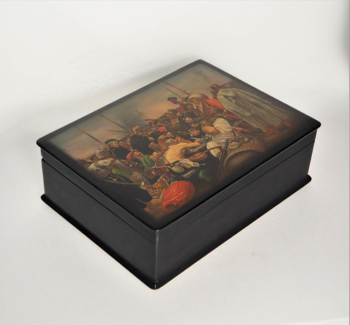 LACQUER, Russian, "The Cossacks' letter to the Turkish Sultan", 1950s ...