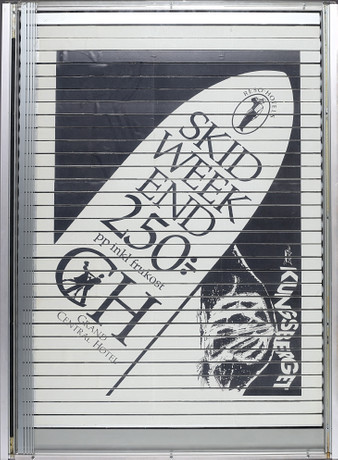 CARTEL PUBLICITARIO CAMBIANTE DE IMAGEN, metal/vidrio, segunda mitad ...
