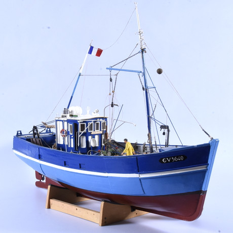 BOAT MODEL, of French trawler, 1950s. Miscellaneous - Technica ...