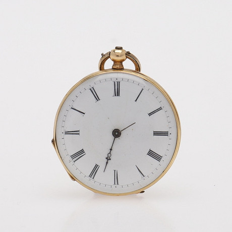POCKET WATCH, 18k gold, second half of the 19th century. Clocks ...