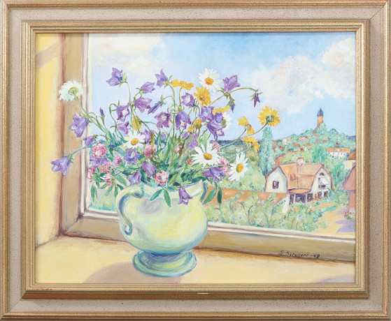 Tuntematon taiteilija. OIL ON CANVAS signeerattu ja päivätty. Taide ...