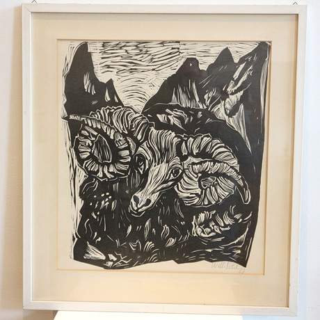 WILL SOHL. WOODCUT. Art - Paintings - Auctionet