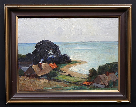 KNUT NORMAN. Olja på pannå, signerad. Konst - Måleri - Auctionet