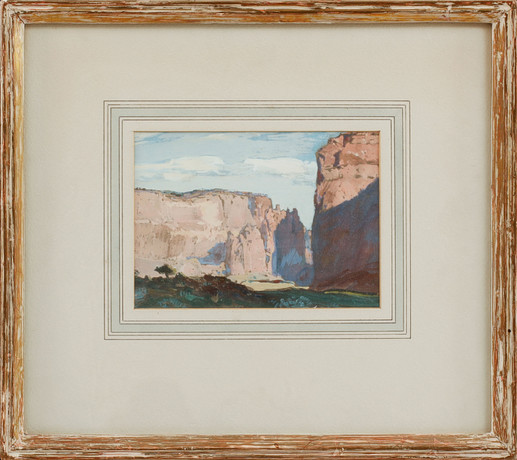 CARL OSCAR BORG. Red Rocks, USA. Gouache, signed. Art - Paintings ...