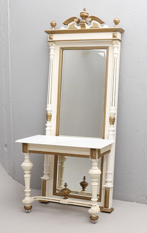 MIRROR with CONSOLE TABLE, Neo-Renaissance, late 19th century ...