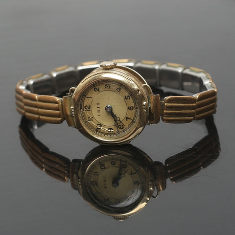 IRIS, wristwatch, ladies, manual, 14K gold in case, first half of the ...
