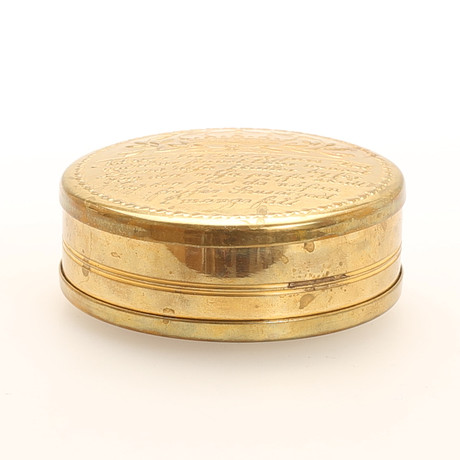 SNUFF BOX, brass, Skultuna. Silver & Metals - Pewter, Brass & Copper ...