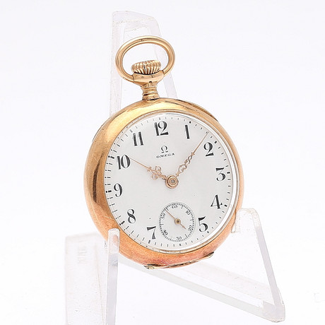 FICKUR, Omega, guld 18k. Klockor & Ur - Fickur & Stoppur - Auctionet