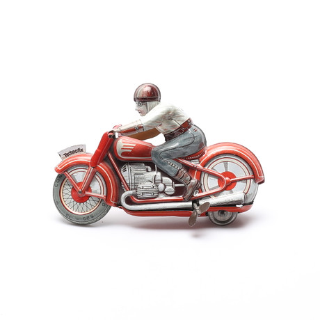 MOTORCYKEL, litograferad plåt, Technofix, modell GE 258, Tyskland ...