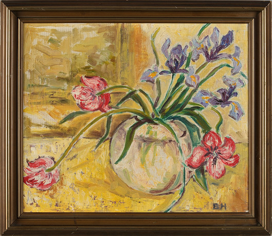 BERTA HANSSON (Sverige, 1910-1994): Blomsterstilleben, monogramsignerad ...