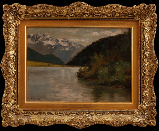 EMILY ELIAS. Landscape view, oil on Board, signed. Art - Paintings ...