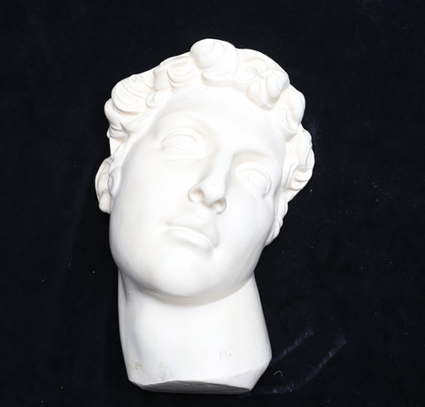 HALF SCULPTURE, plaster, probably classic copy, 20th century. Art ...