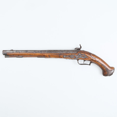 PISTOL, percussion lock, early 19th century. Weapons & Militaria - Guns ...