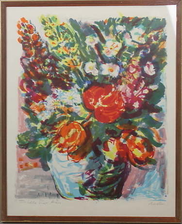 ALBIN AMELIN. color lithograph, signed, dedicated. Art - Engravings ...