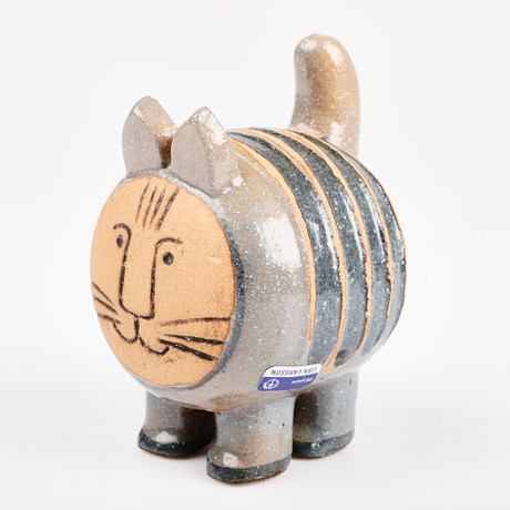 LISA LARSON. Figurin, "Lilla Katten", stengods, Gustavsberg. Keramik ...