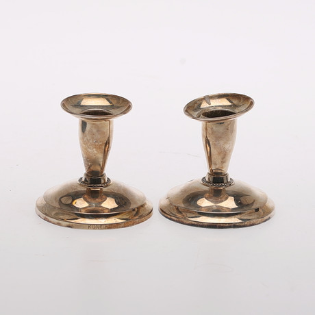 CANDLESTICKS, a pair, silver, Jono Ädelvaror Hb, 249 grams, 1992 ...