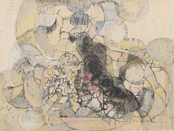 GUSTAV BOLIN. Composition, color lithograph, hidden signature. Art ...