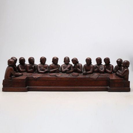 CHARLES COLLET. Sista Nattvarden. Konst - Skulptur - Auctionet