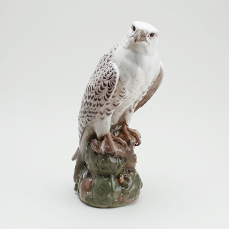 FIGURINE Icelandic falcon, porcelain, model no. 1661, Royal Copenhagen ...