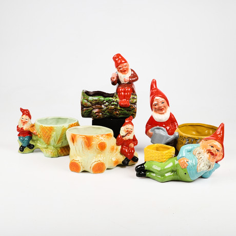 SANTA POTS, 5 pieces, ceramic, 20th century. Ceramics & Porcelain ...