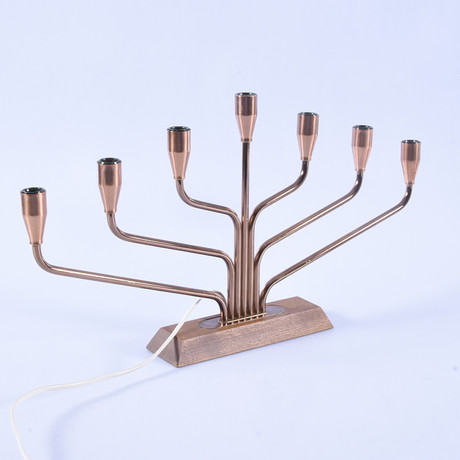 ADVENT CANDLE, copper and teak, Osram. Lighting & Lamps - Candlesticks ...