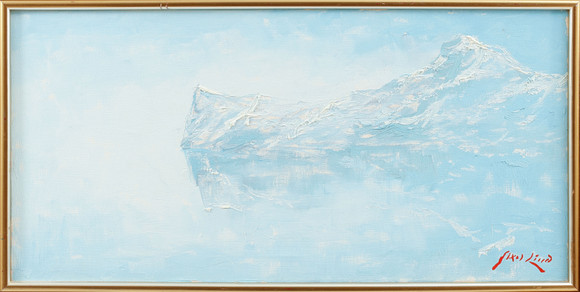 AXEL LIND. "Isberg, Grönland", olja på duk, signerad. Konst - Måleri ...