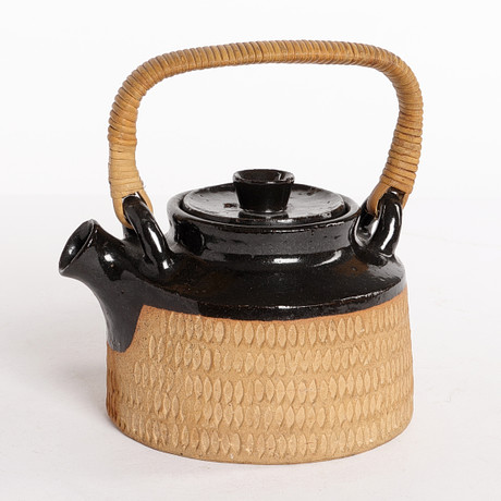 SIGNE PERSSON MELIN. Teapot, stoneware, pewter glaze, 1960s. Ceramics ...