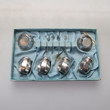 SALT CROSS SET, 12 pieces Sterling silver. Silver & Metals - Other ...