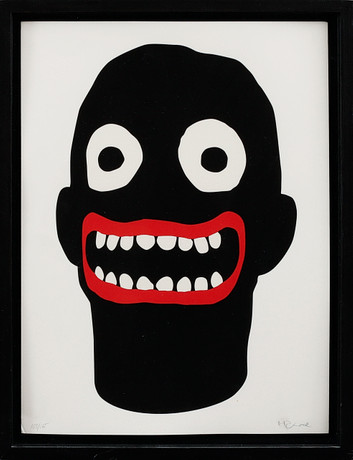 MAKODE LINDE. "Gustav V", färglitografi, signerad och numrerad 103/165 ...