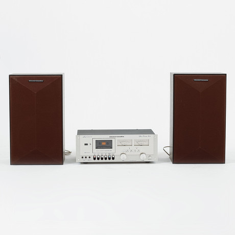 CASSETTE TAPE PLAYER and SPEAKER, model 5010 and HD440, Marantz, circa ...
