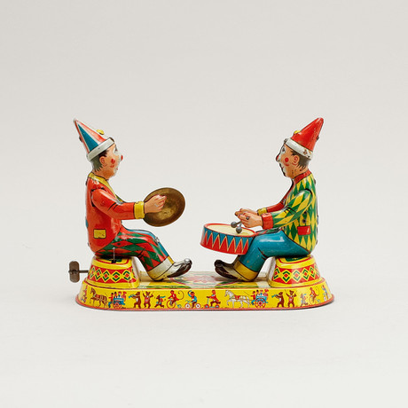 MECHANICAL TOY, tin, "Roberto and Antonio", EHN Emil Haussmann, Germany ...