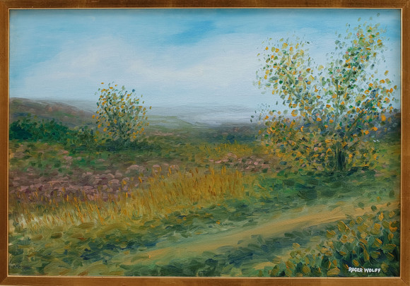 ROGER WOLFF. Landscape, oil on canvas, signed. Art - Paintings - Auctionet