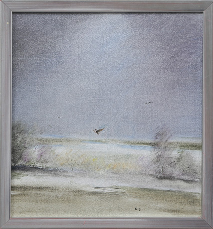 OLLE LINDGREN. OIL on canvas, signed, 20th century. Art - Paintings ...