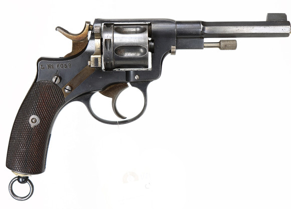 160. REVOLVER, Swedish, Double Action, make Husqvarna, model 1887 ...