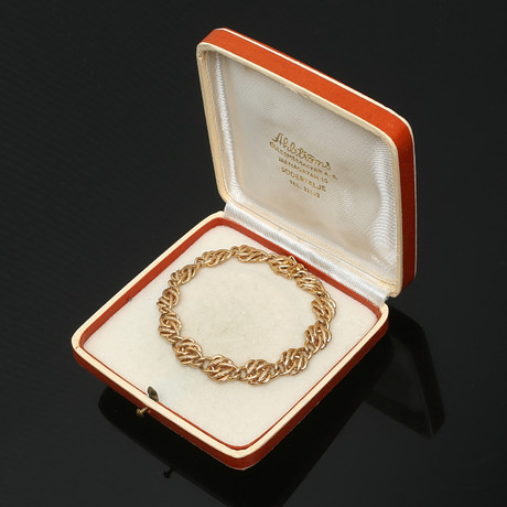 BRACELET, 18K gold, Gustav Dahlgren, Malmö 1932. Jewellery & Gemstones - Bracelets - Auctionet