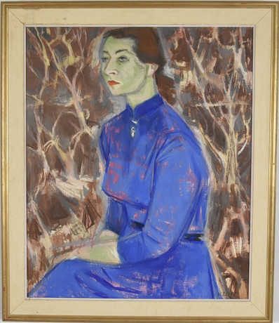 KARIN LUTS-ARUMAA. Olja på duk. Konst - Måleri - Auctionet