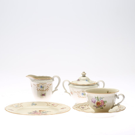 TEA SET, 24 pieces, rococo style, Epiag, Czechoslovakia. Ceramics ...